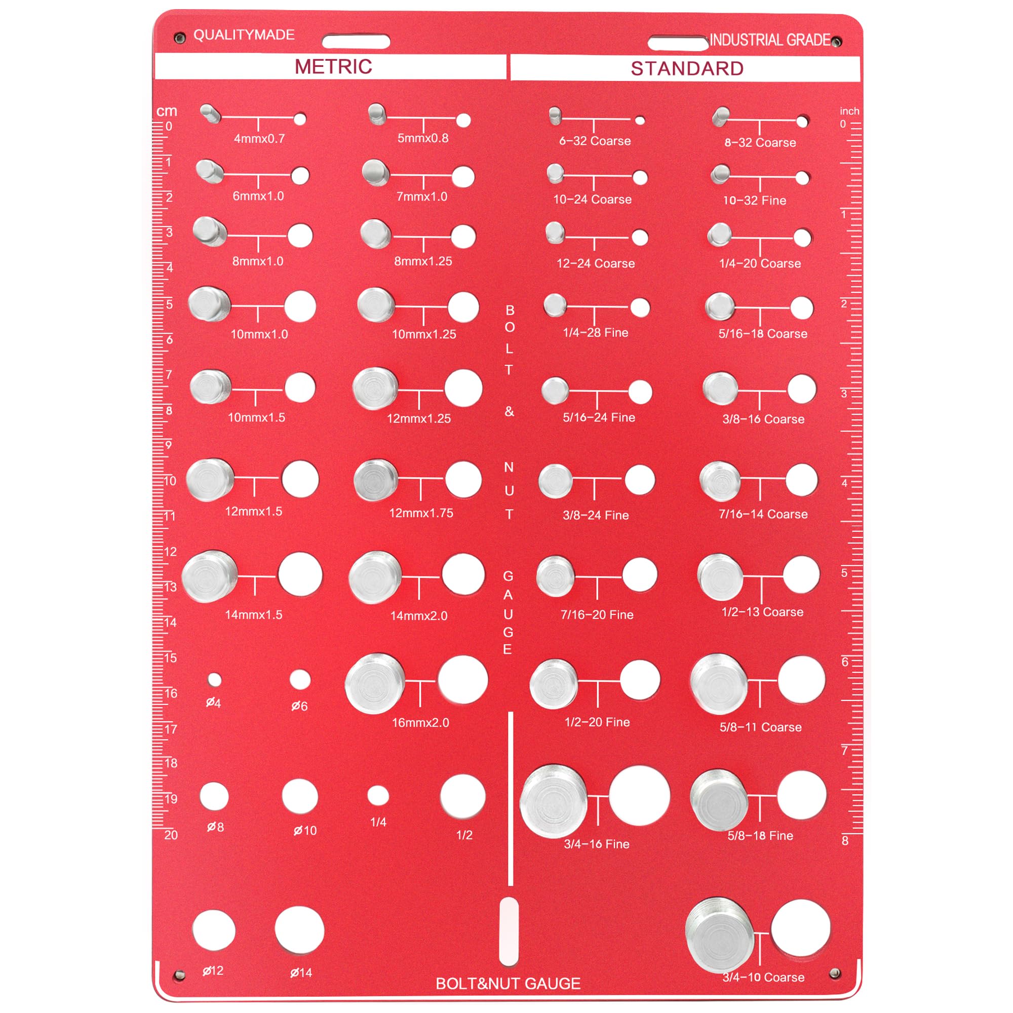 Snapklik.com : 42 Thread Checker - Nut And Bolt Thread Checker Standard ...