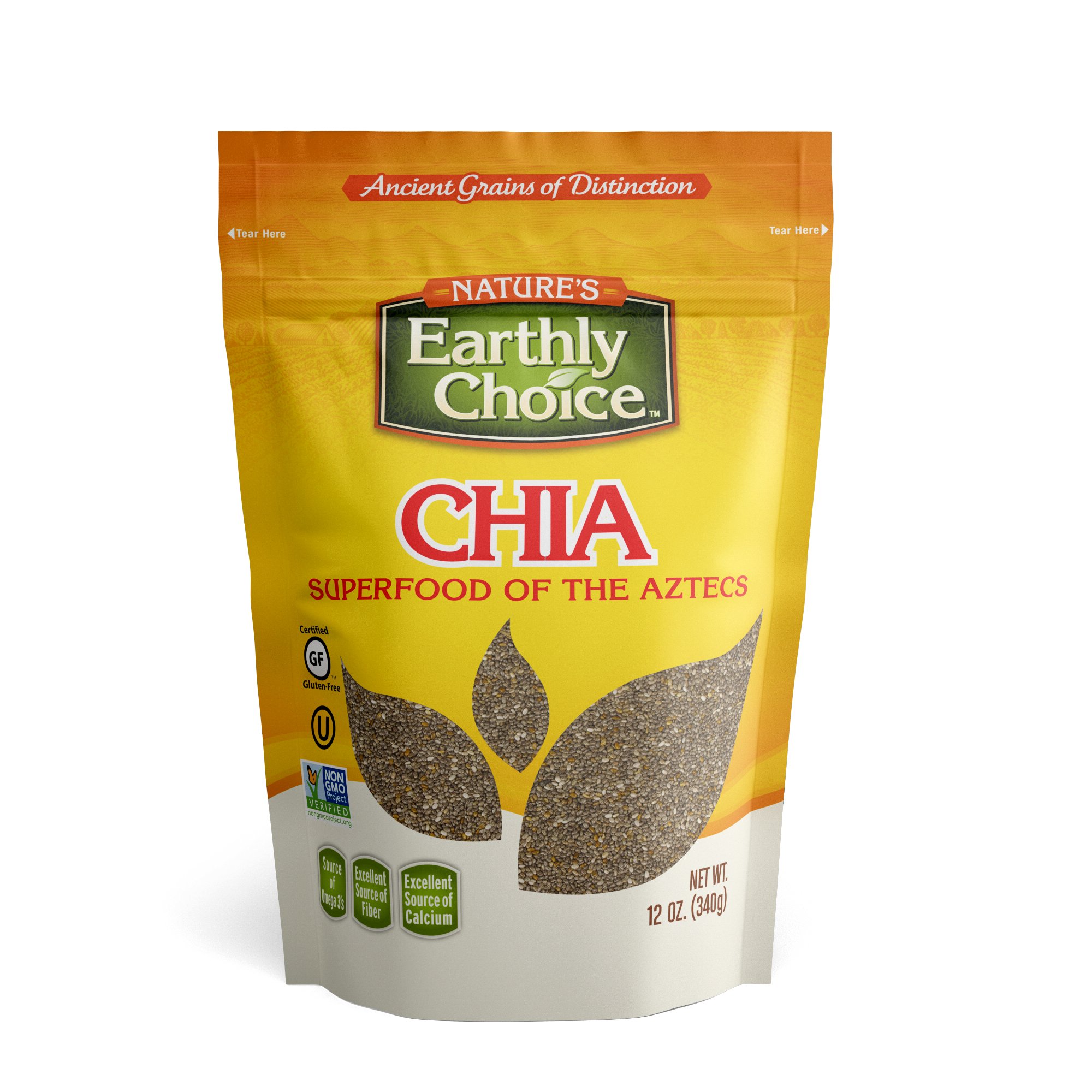 Amazon.com : Nature's Earthly Choice Chia Seeds, Superfood Of The ...