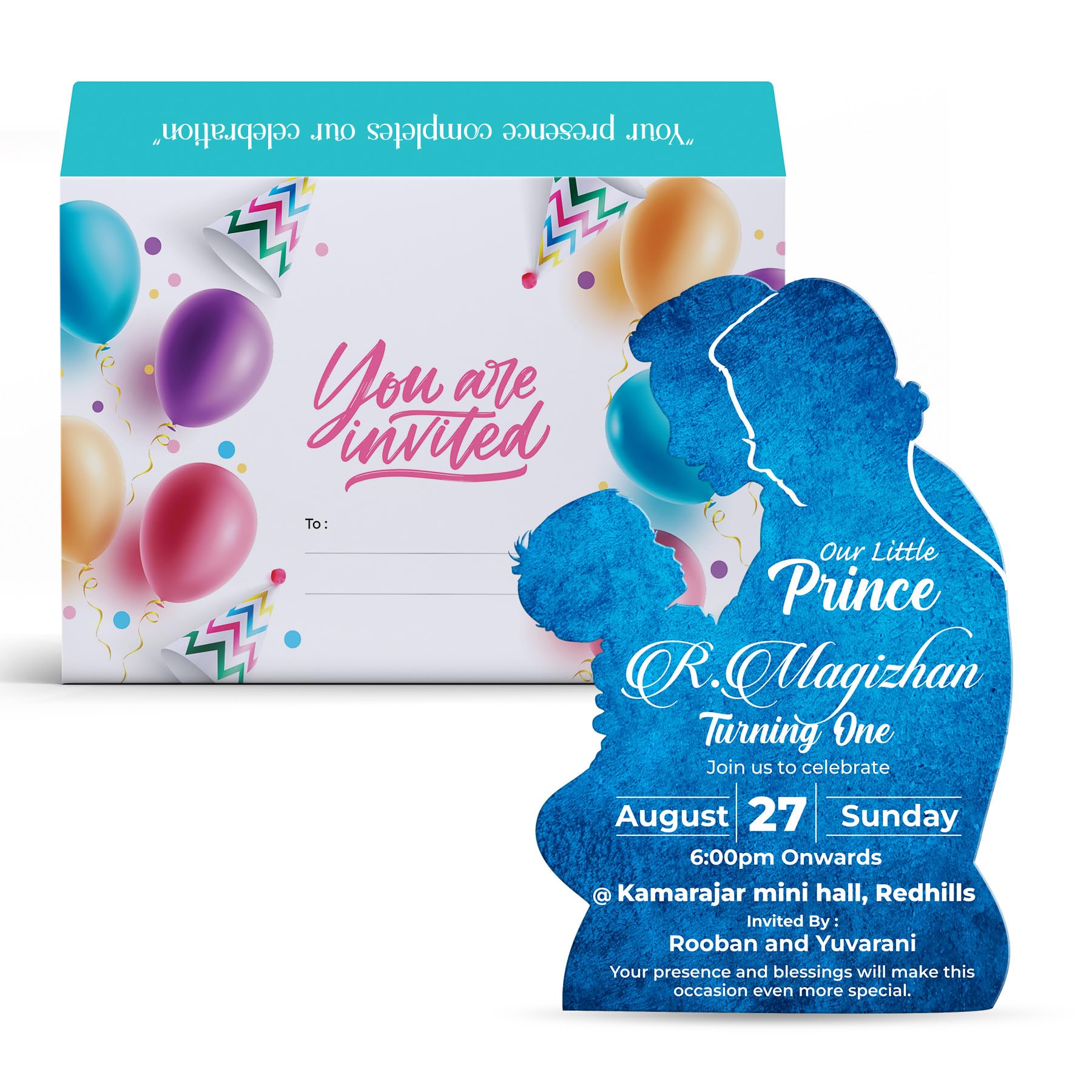 Birthday Card Shower Announcement Twin Baby Shower Invitation