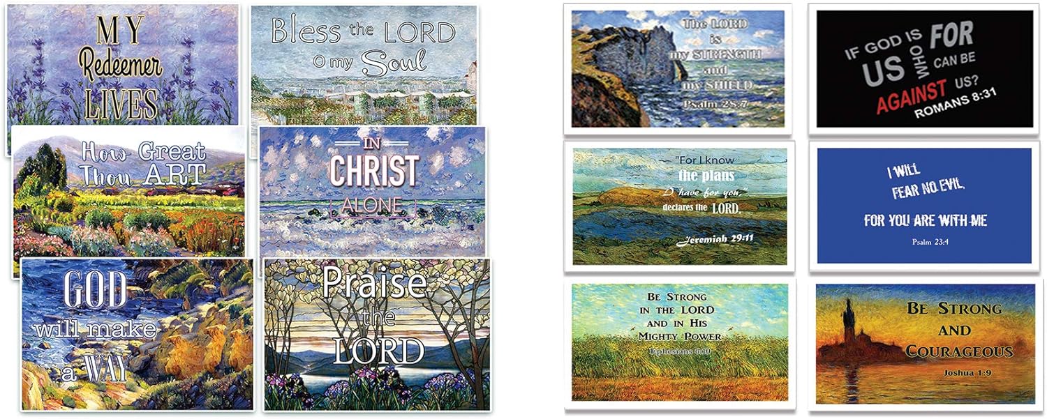 Amazon.com : Assorted Christian Postcards Series 1- NEPC1007 x 5 Sets ...