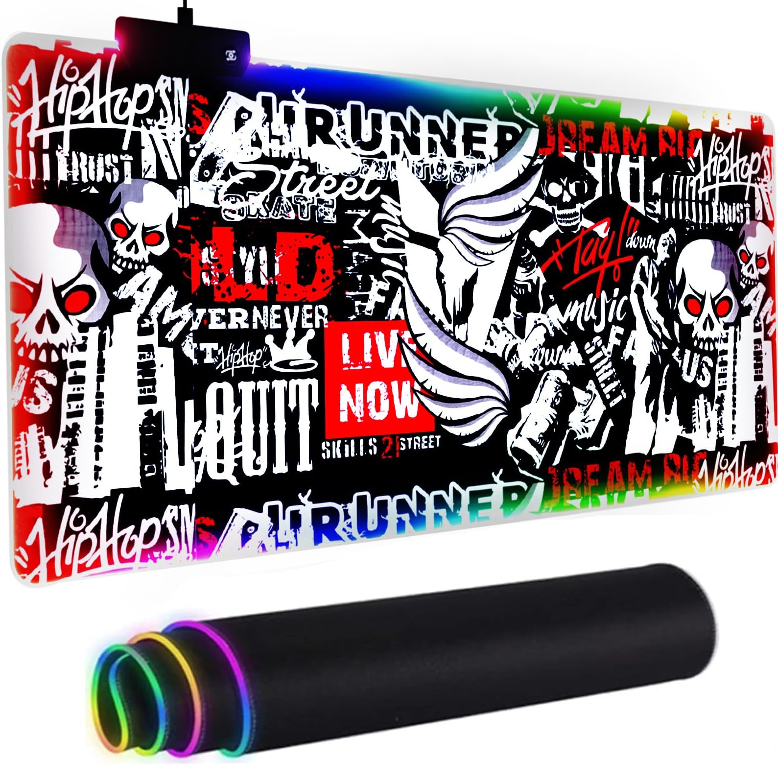 Amazon.com: GeFud Extra Large RGB Gaming Mouse Pad 35.4x15.7 Inches ...