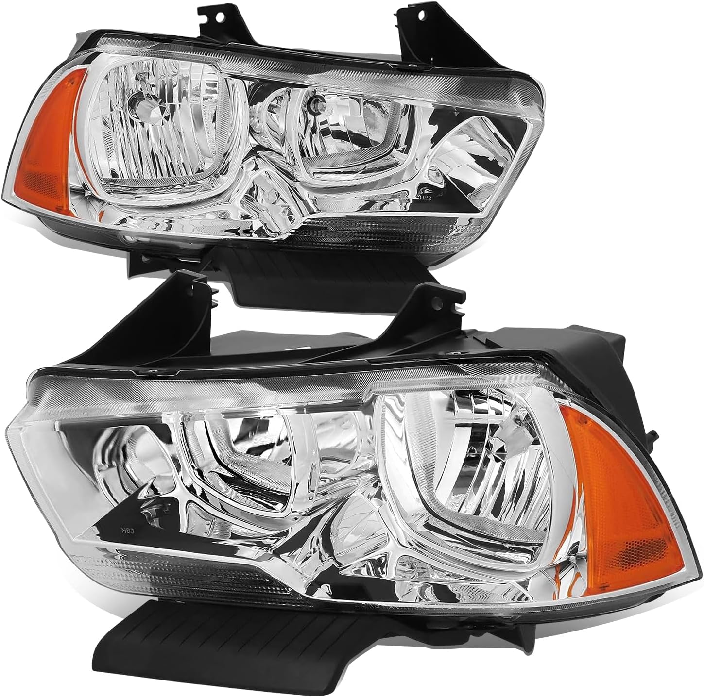 Amazon.com: Auto Dynasty Factory Style Halogen Headlights Assembly ...