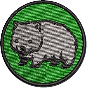 Amazon.com: Cute Wombat Australian Marsupial Multi-Color Embroidered ...