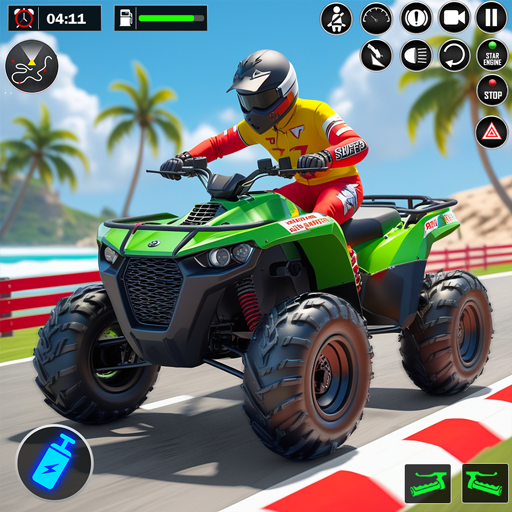 Offroad City Quad ATV Bike Stunt Driving Game: ATV Quad Bike Beach ...