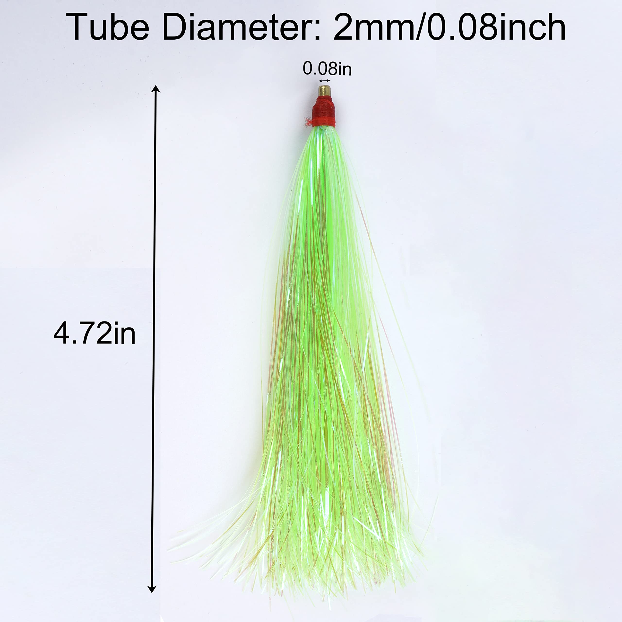 Snapklik.com : Fishing Teasers,12/18pcs Saltwater Bucktail Teasers ...