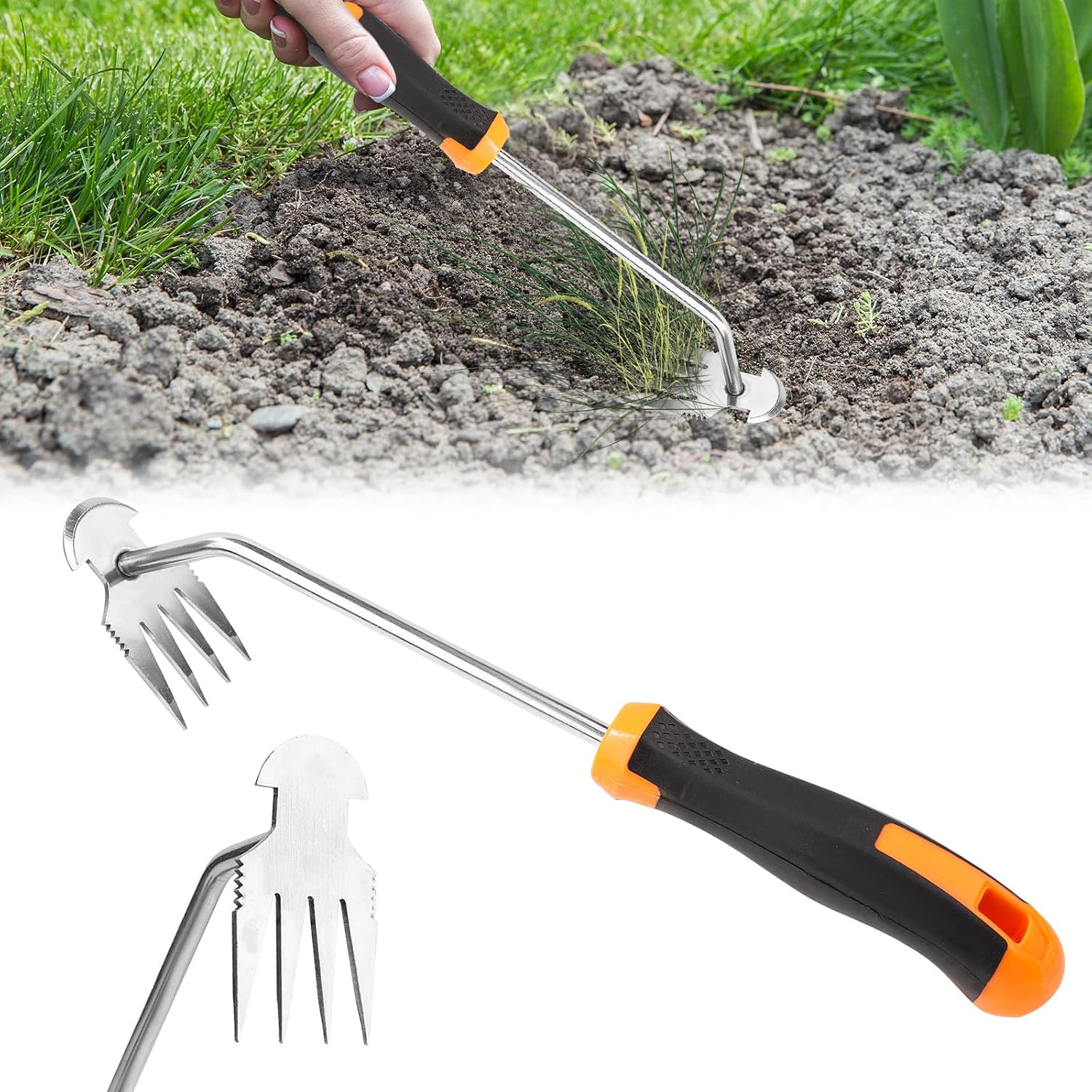 Amazon.com : NQEUEPN 2pcs New Artifact Uprooting Weeding Tool, 4 Teeth ...