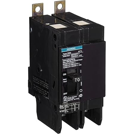 Siemens BQD120 20-Amp Single Pole 277V AC / 125V DC 14KAIC Bolt in ...