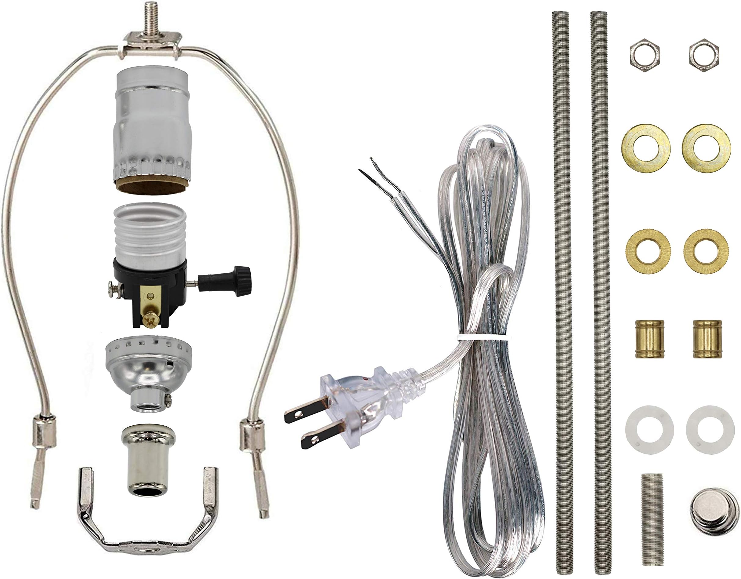Baquler 2 Set Make a Lamp Kit Table Lamp Kit Repair or DIY Lamp Wiring ...