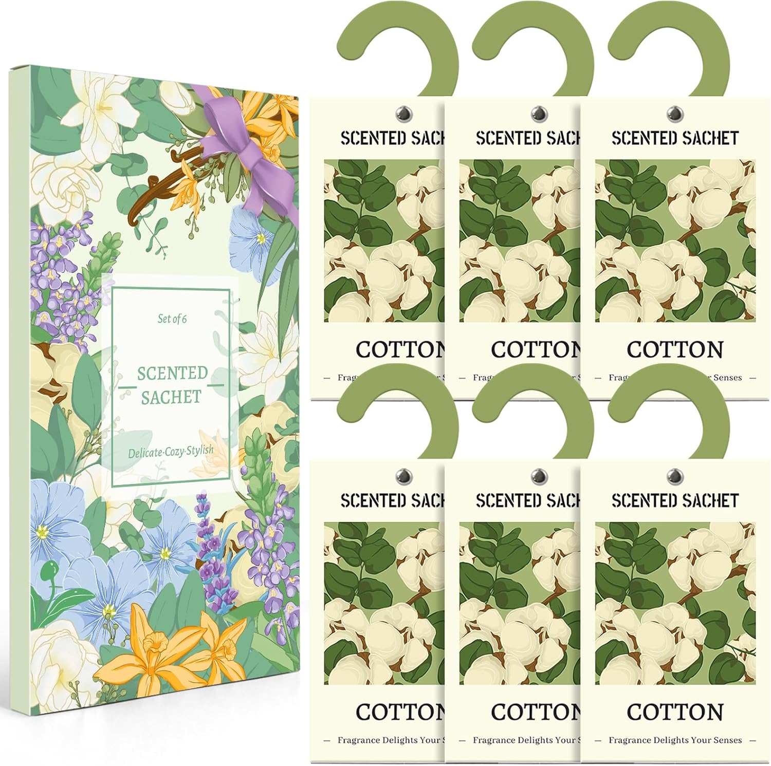 Amazon.com: Scent-Hi Scented Sachets for Drawer and Closet, Fresh ...