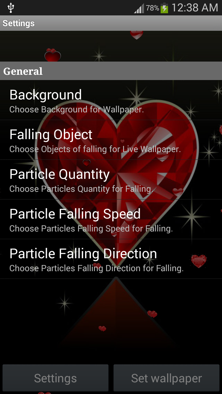Heart Falling HD Live Wallpaper - App on Amazon Appstore