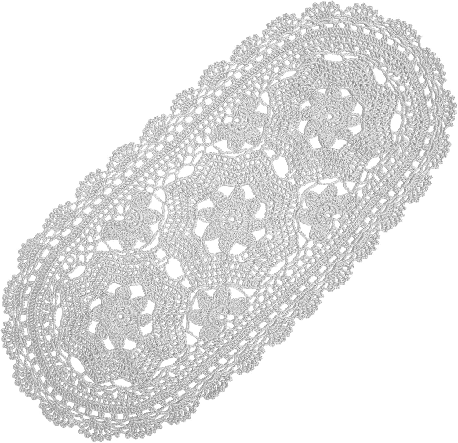 Amazon.com: BOMHCS Oval Lace Doilies Width 9" to 11", Length 22" to 23 ...