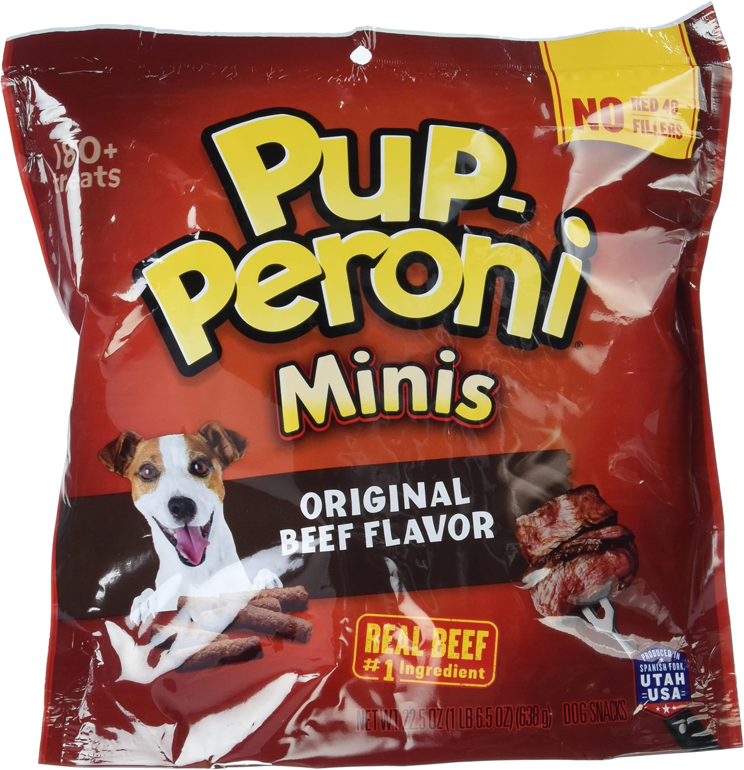 Amazon.com : Pup-Peroni Original Beef Flavored Mini Dog Treats, 22.5 ...