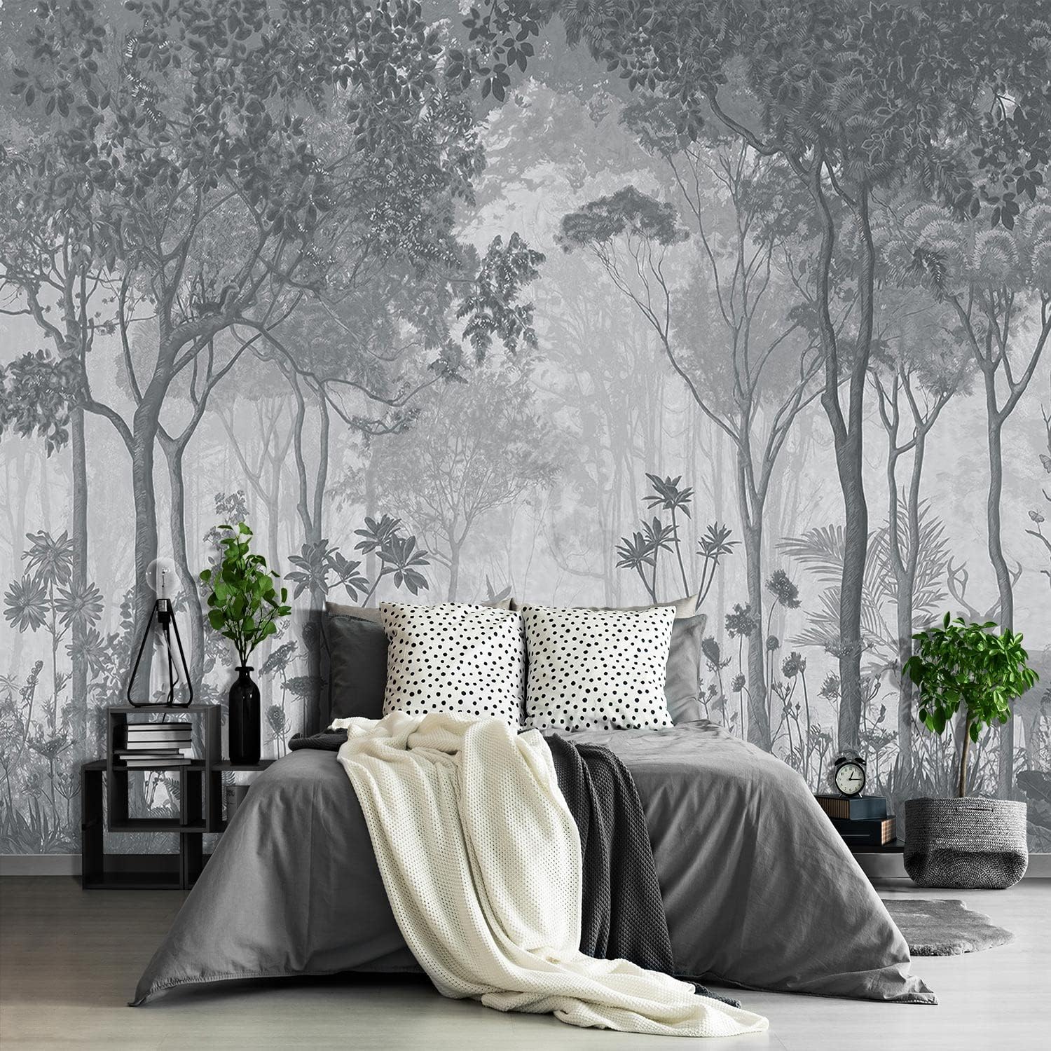Amazon.com: Fightal - Wall Mural Forest Tree Wall Art Decor Large ...