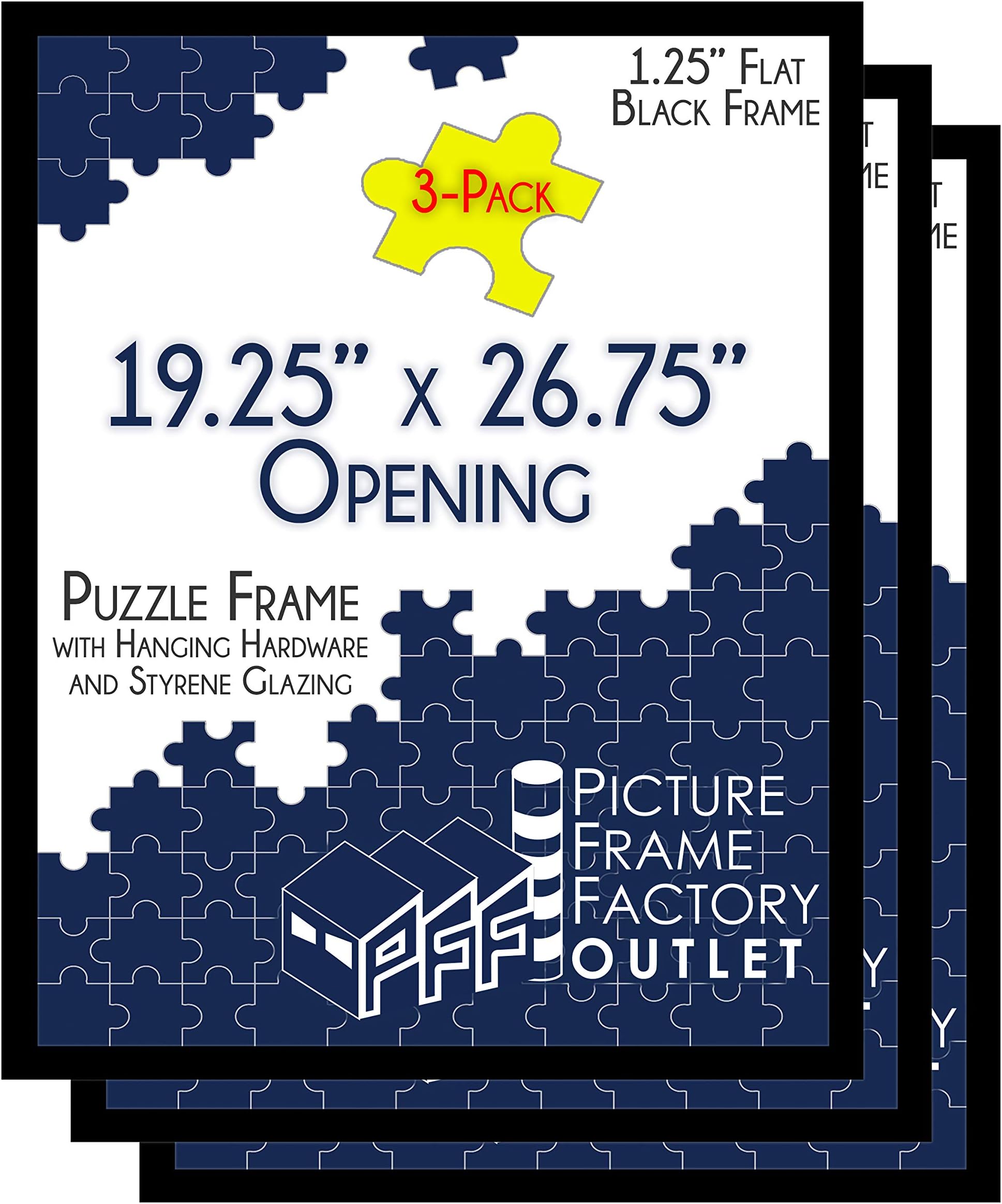 Amazon.com: PictureFrameFactoryOutlet 20x27 Puzzle Frame - Showcase ...