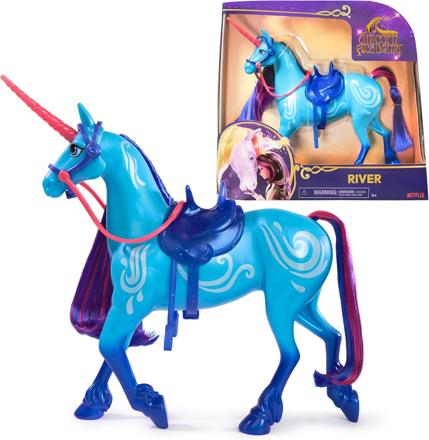 Amazon.com: Unicorn Academy, River with 2 Riding Accessories, 11 ...