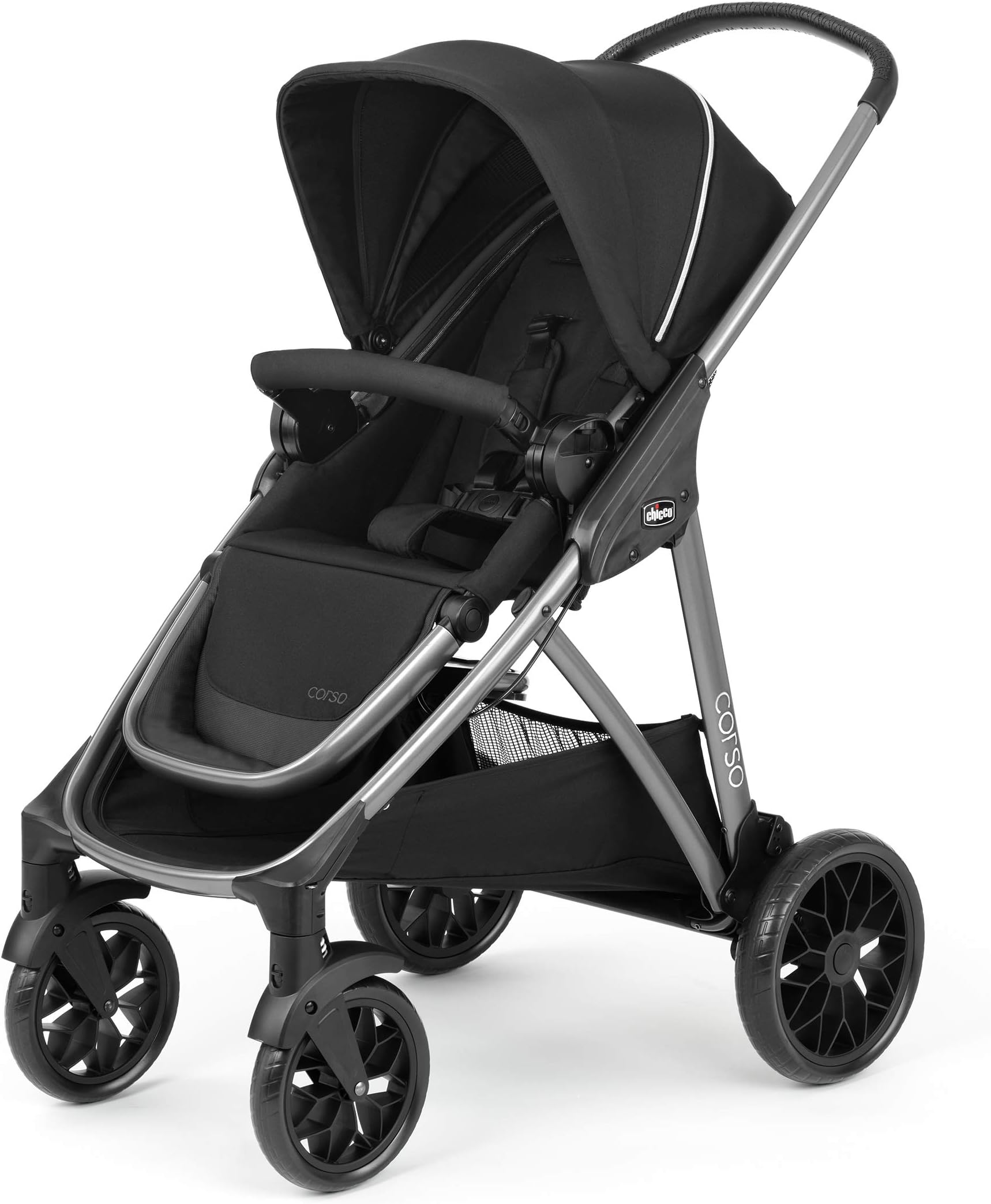 Amazon.com : Chicco Corso Modular Quick-Fold Stroller - Black | Black ...