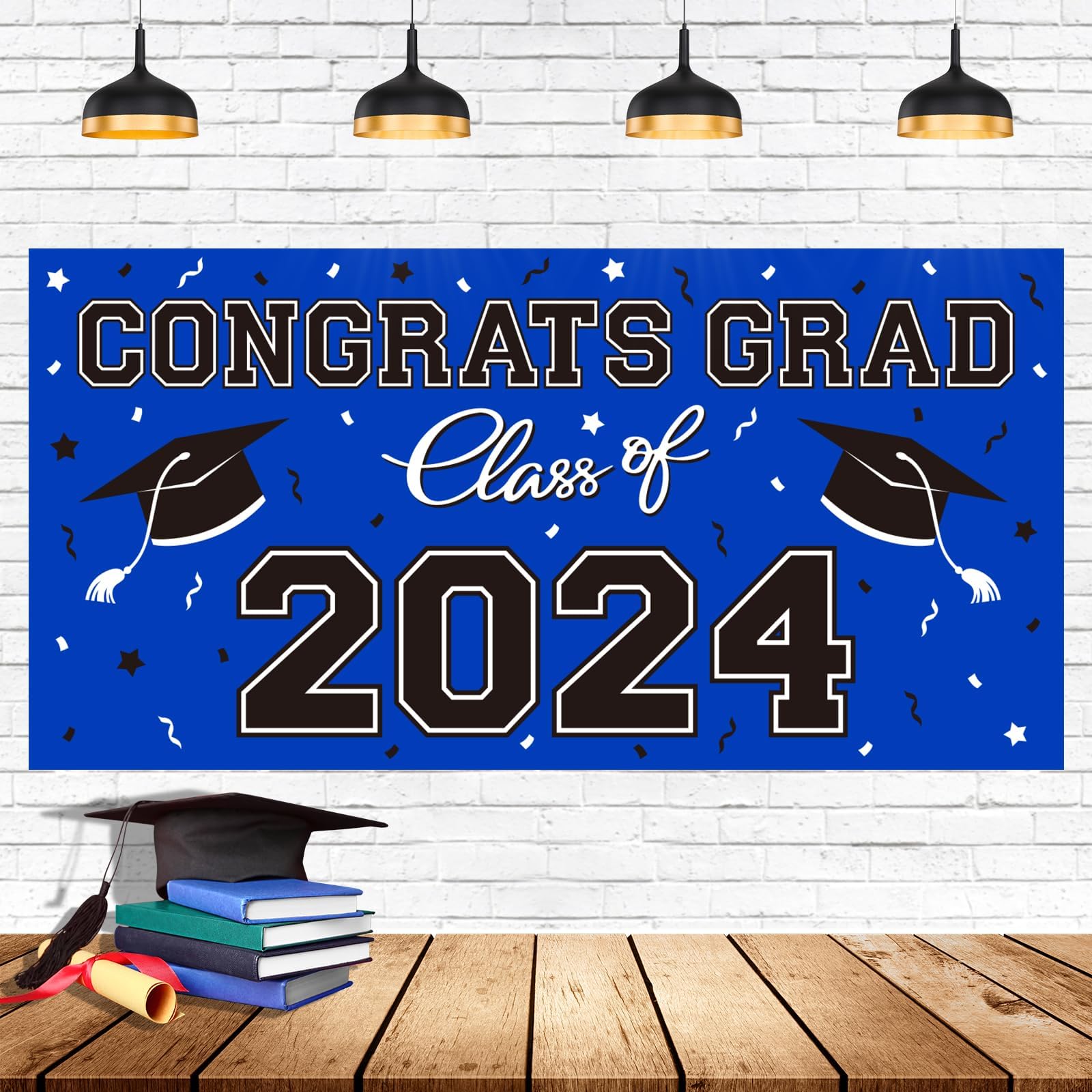 Amazon.com: 2024 Graduation Party Plastic Backdrop - 65" x 32.7 ...
