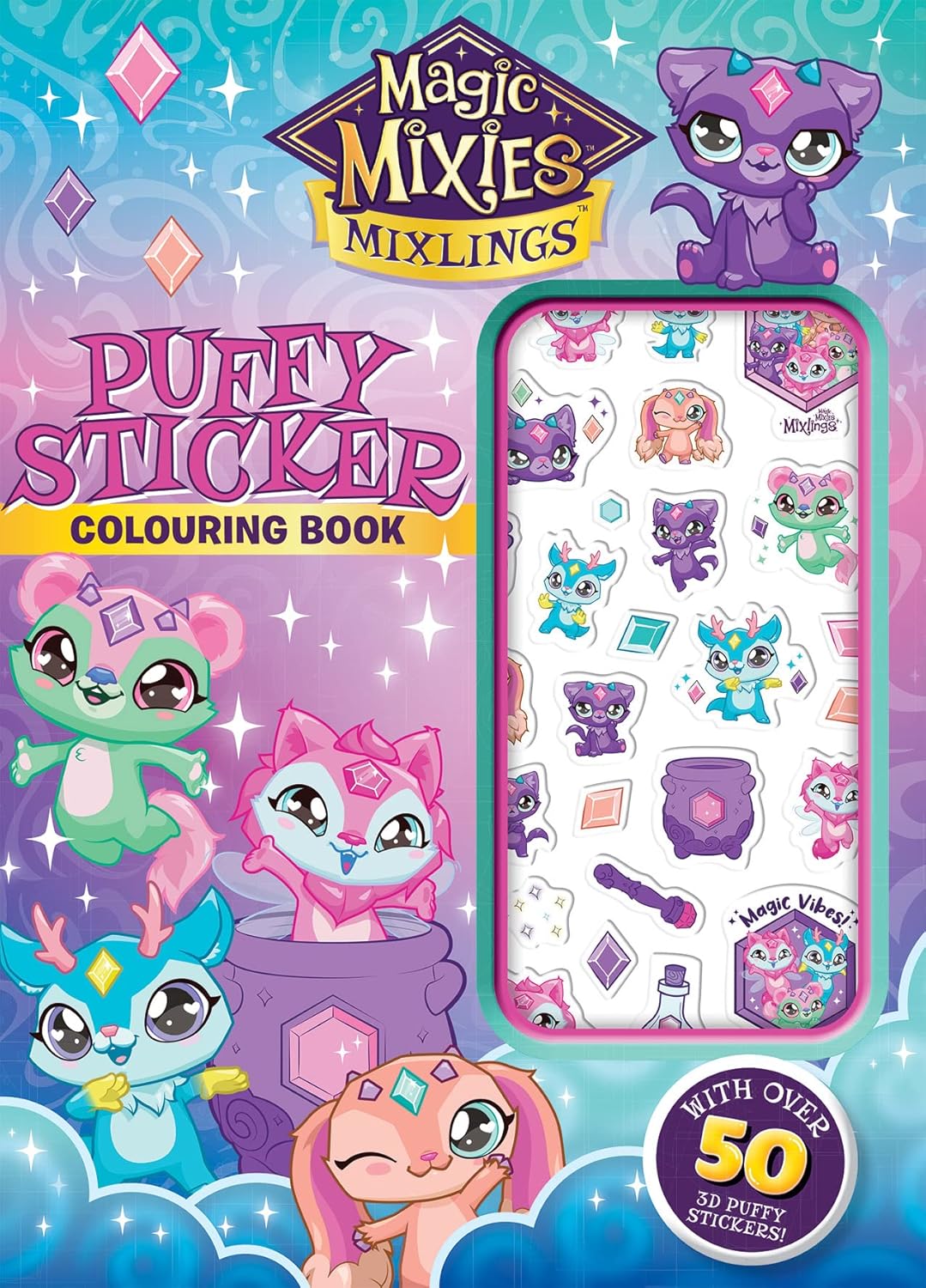 Magic Mixies Mixlings: Puffy Sticker Colouring Book (Moose): unknown ...
