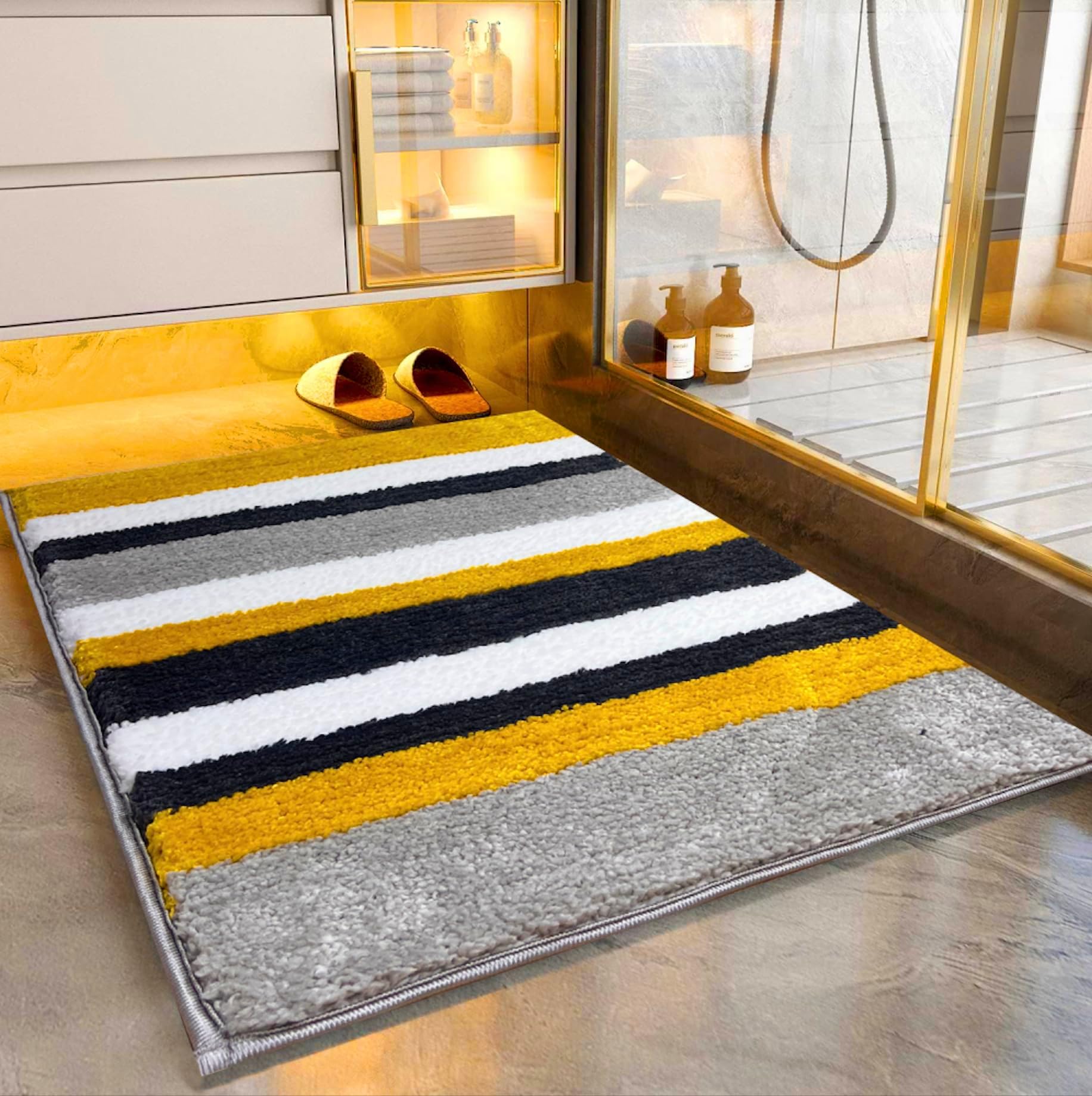 Buy Roseate Tulips Super Soft Anti Skid (40x60 cm) Super Absorbent Mats ...