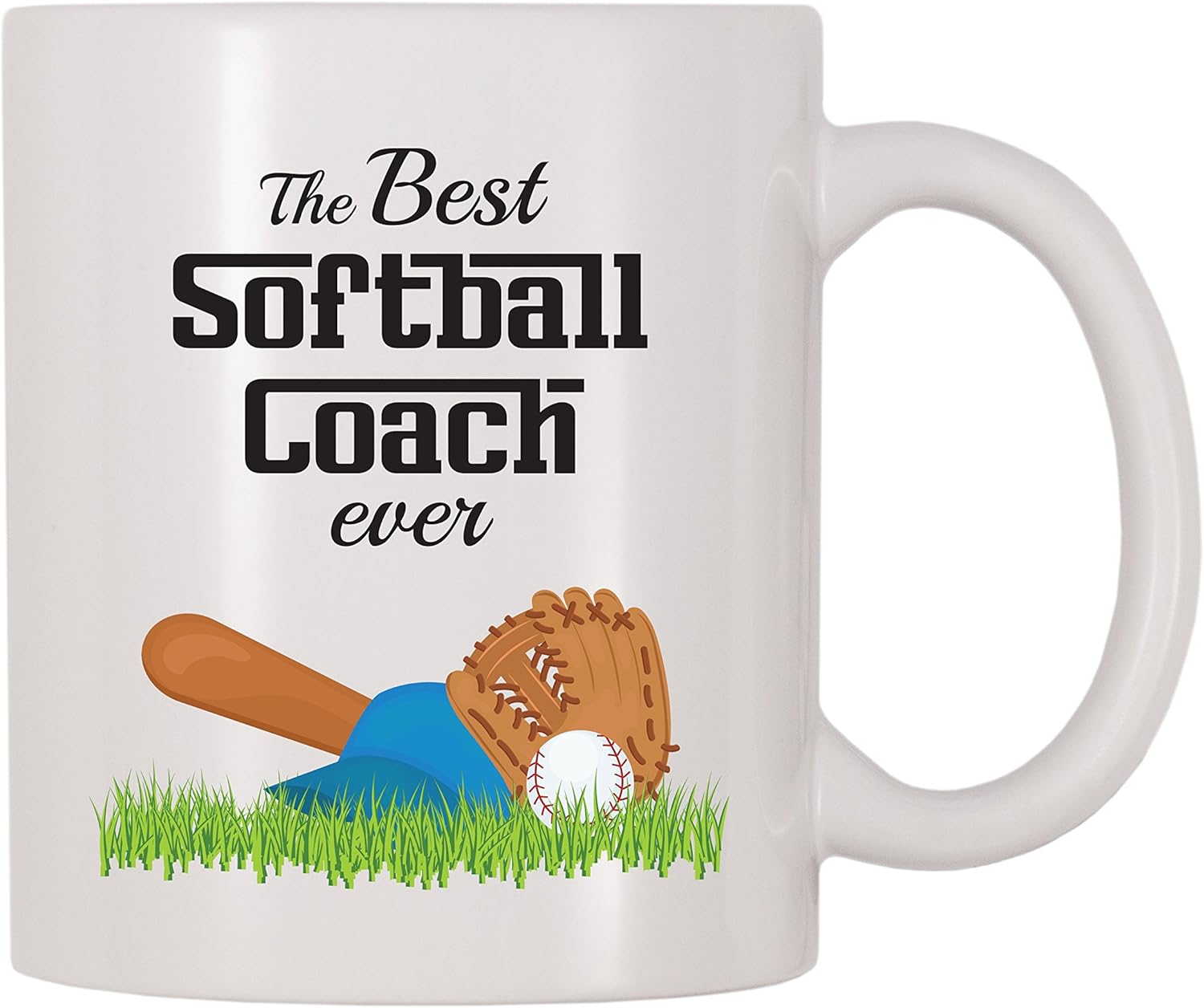 Amazon.com: 4 All Times The Best Softball Coach Ever Coffee Mug (11 oz ...