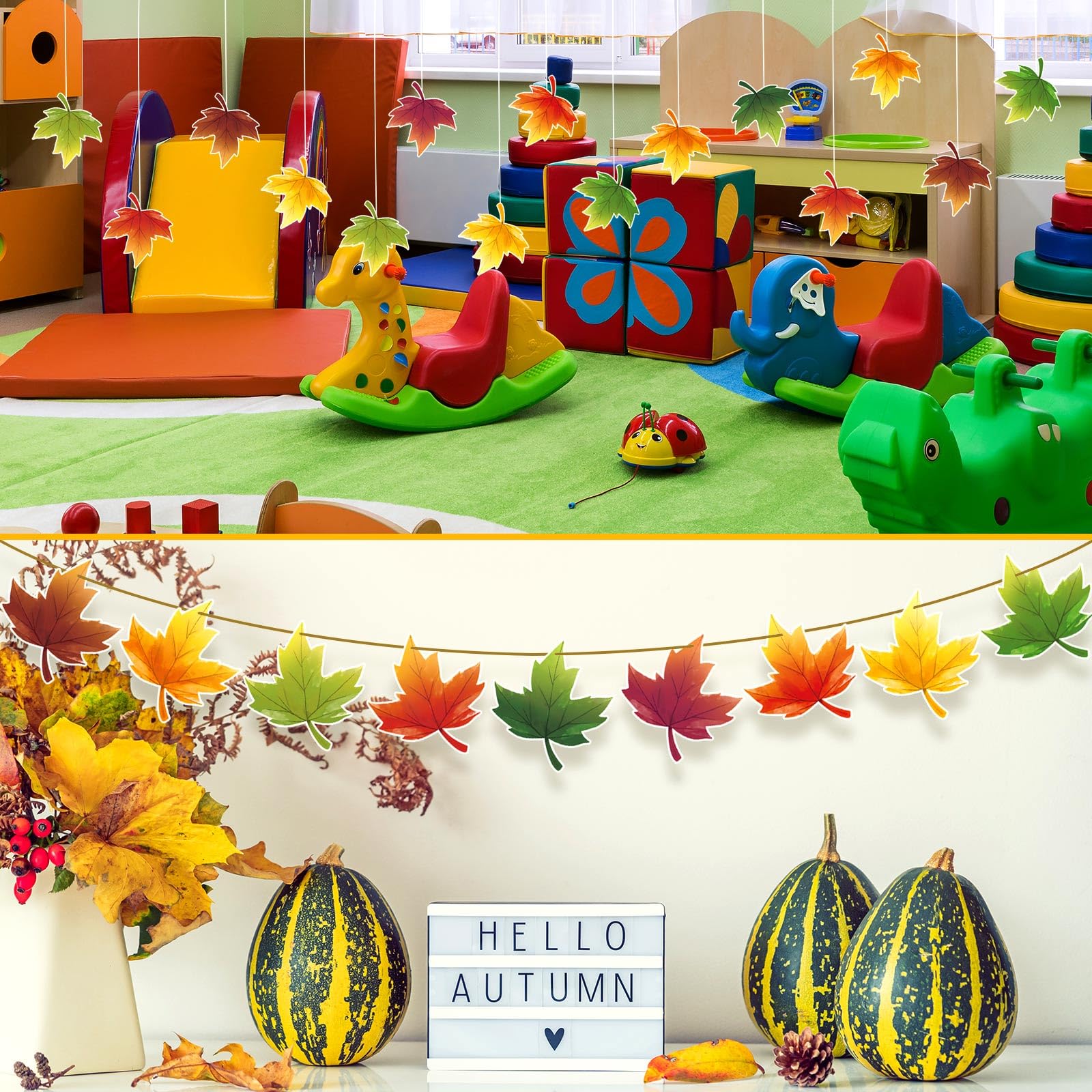 Snapklik.com : Geyee 108 Pcs Thanksgiving Fall Leaves Cutouts Christian ...