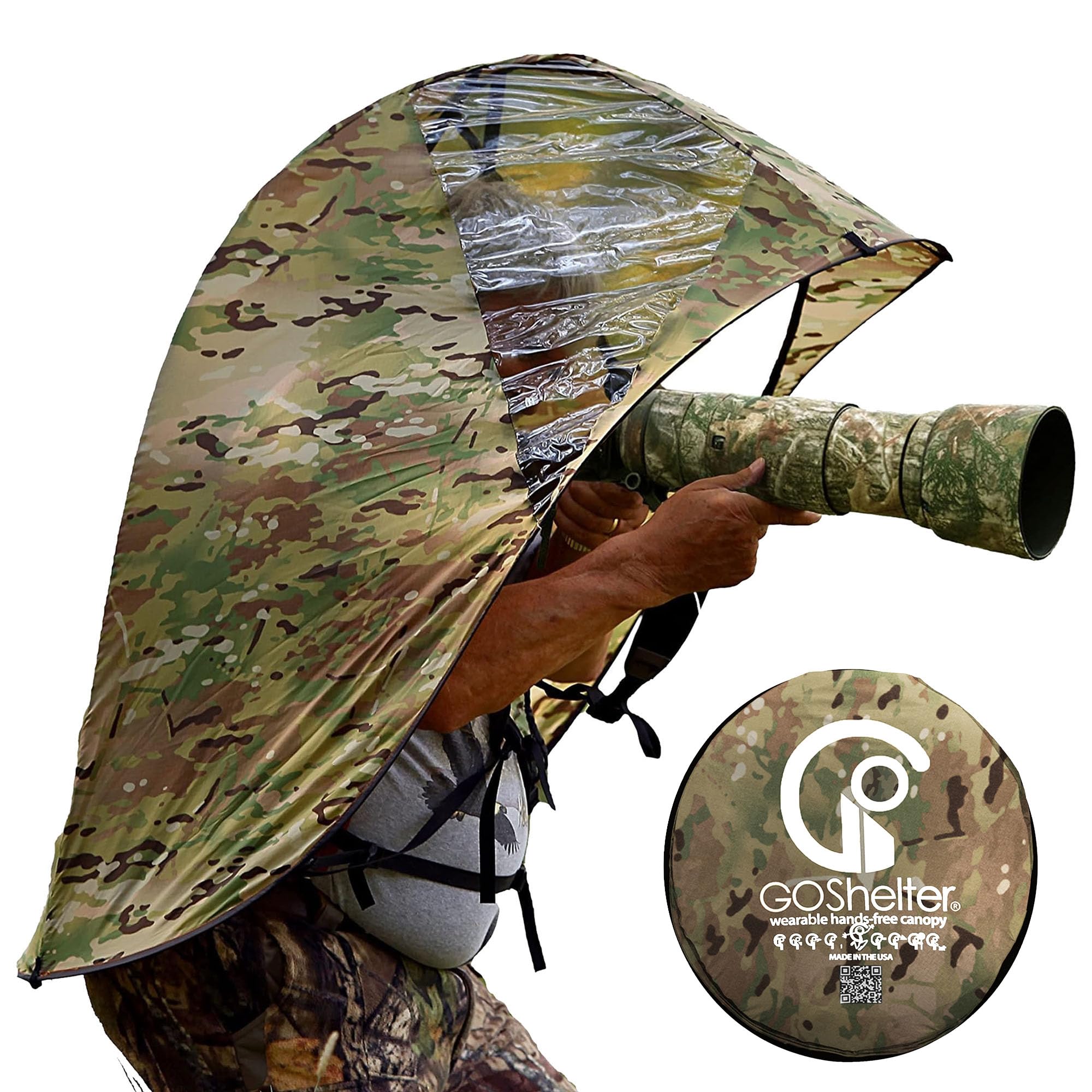 Amazon.com: GOSHELTER - Wearable Umbrella Hands Free Umbrella for ...