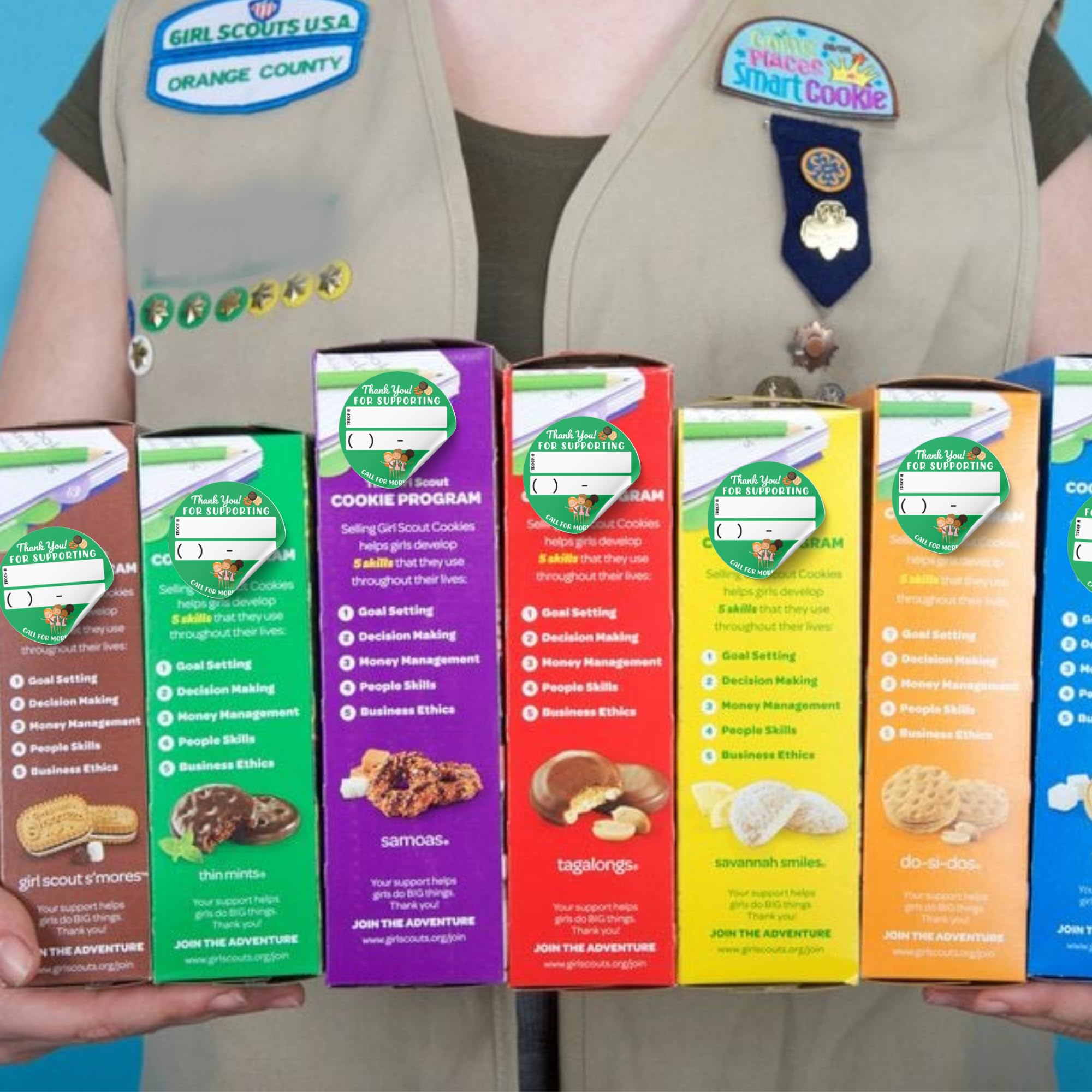 Girl Scout Cookie Bundle Tags Palmetto Family Orthodontics | Calling