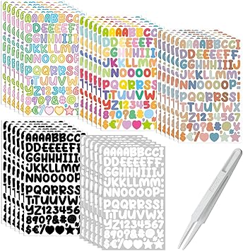 30 Sheets Self Adhesive Vinyl Letter Stickers for Scrapbooking with ...