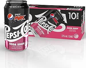 Pepsi Max Zero Sugar Creaming Soda, 10 X 375ml : Amazon.com.au: Pantry Food & Drinks