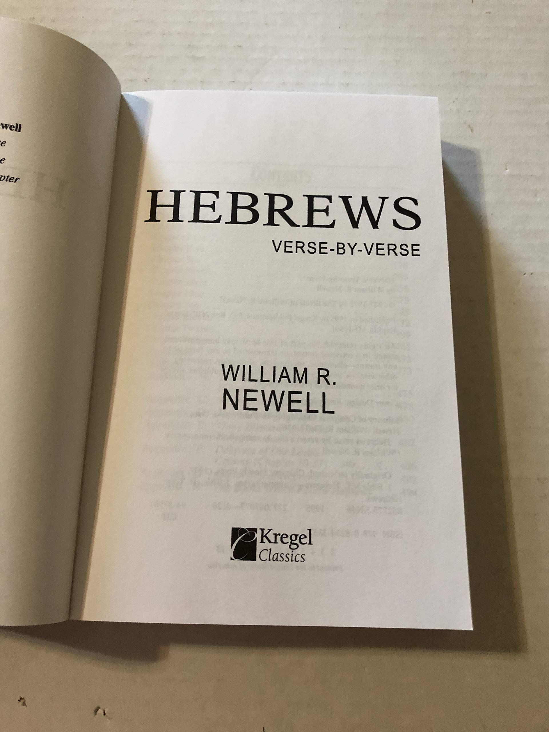 William Newell Hebrews Pdf
