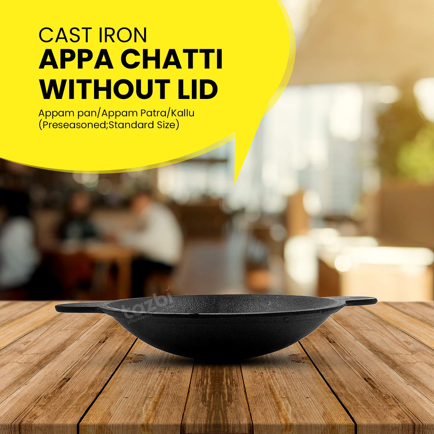 Cast Iron Appa Chatti Appam Pan Appam Patra Kallu Ready | Desertcart Israel