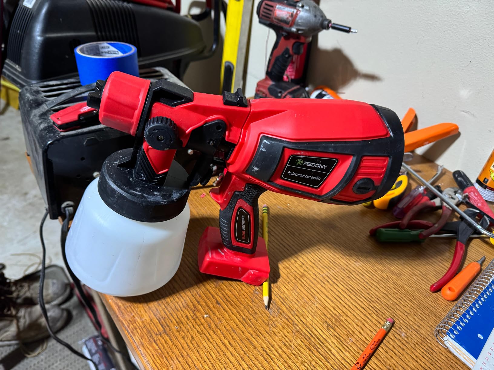 Amazon.com : PEDONY Cordless Paint Sprayer for Milwaukee 18V Battery ...