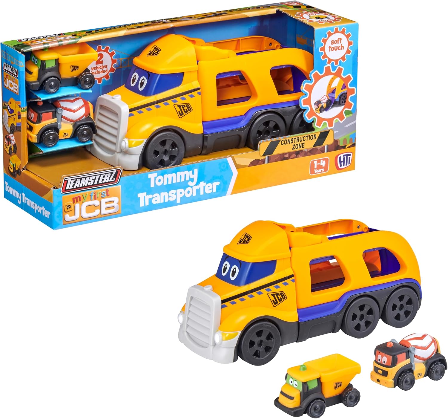 Teamsterz My First JCB Tommy Transporter Vehicle Playset | Construction ...