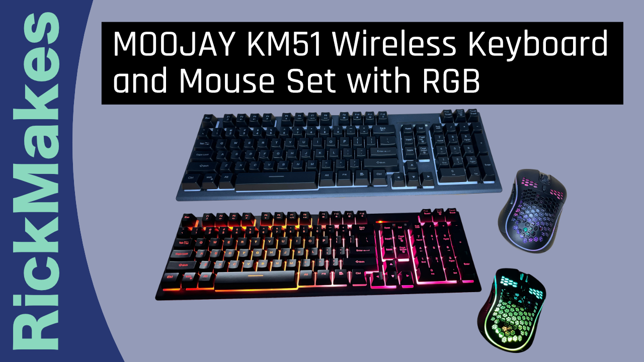 Watch MOOJAY KM51 Wireless Keyboard and Mouse Set with RGB on Amazon Live