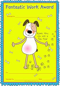 Amazon.com : The Pedagogs Top Dog Fantastic Work Educational Reward ...