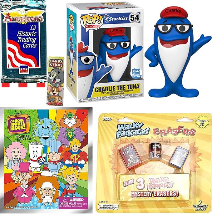 Amazon.com: Tell Him Charlie Sent Ya 70's Retro Commercial Toons Figure ...