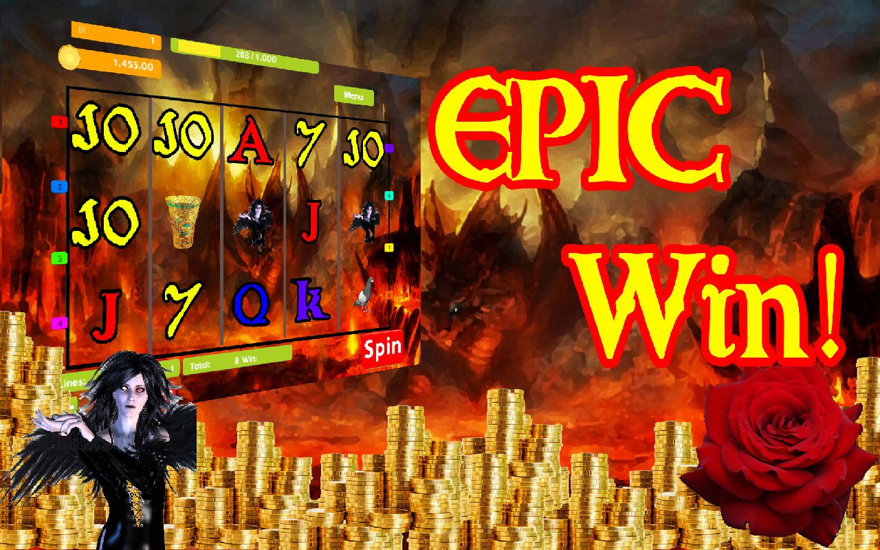 Fallen Angel Evil Demon of Hell Progressive Jackpot Luck Vegas Casino ...