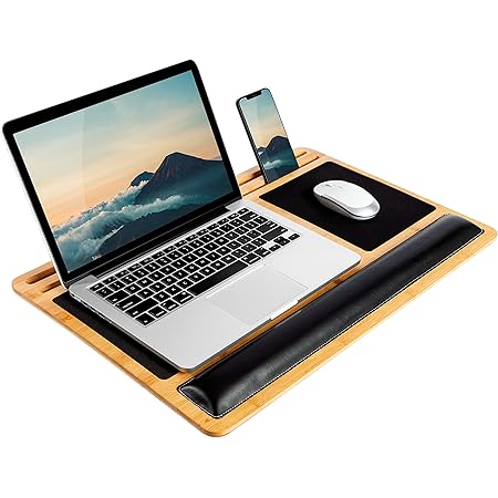 Amazon.com: LapGear Bamboo Lap Desk - Natural Bamboo - Fits up to 17.3 ...