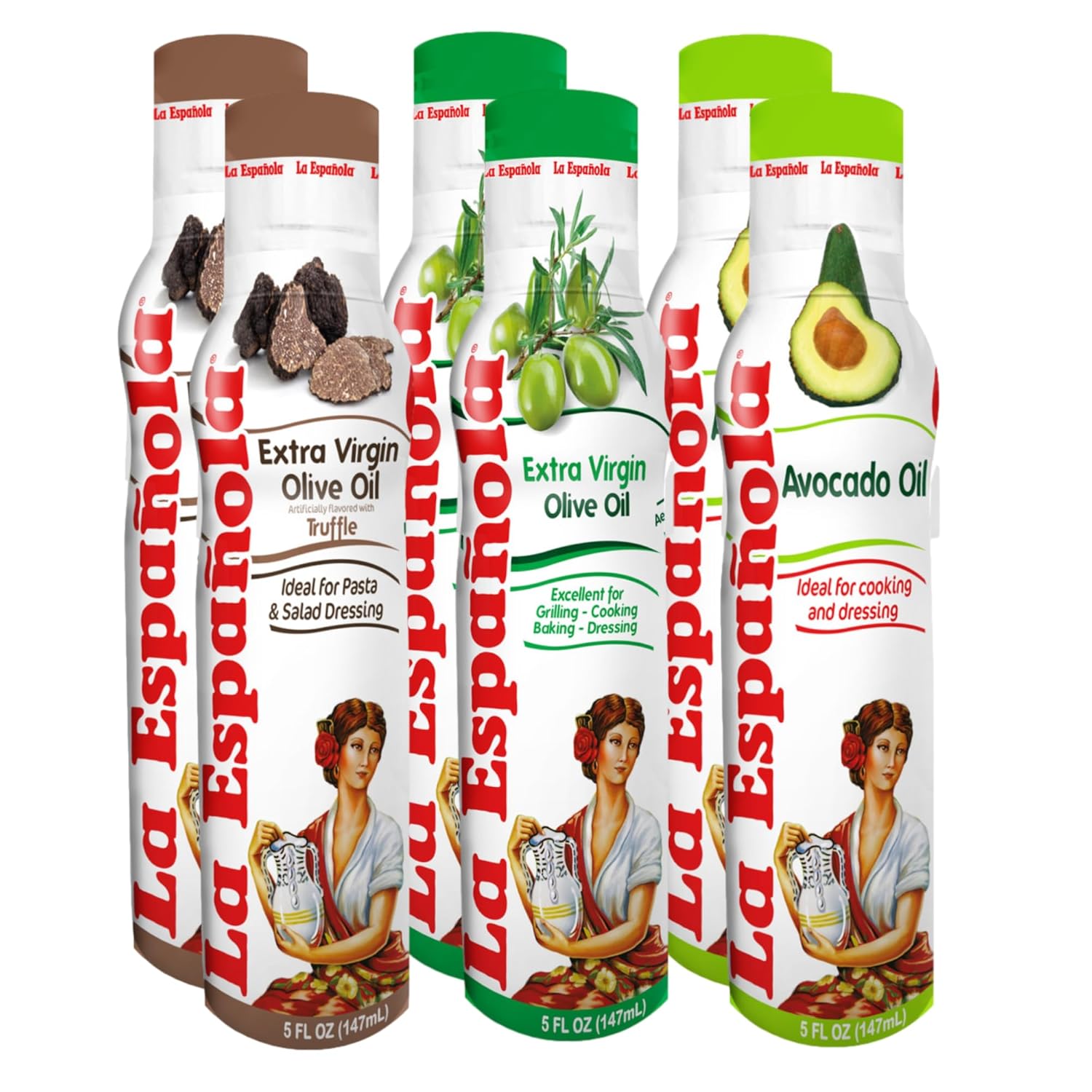 Amazon.com : La Espanola Extra Virgin Olive Oil Sprays - Variety Pack ...