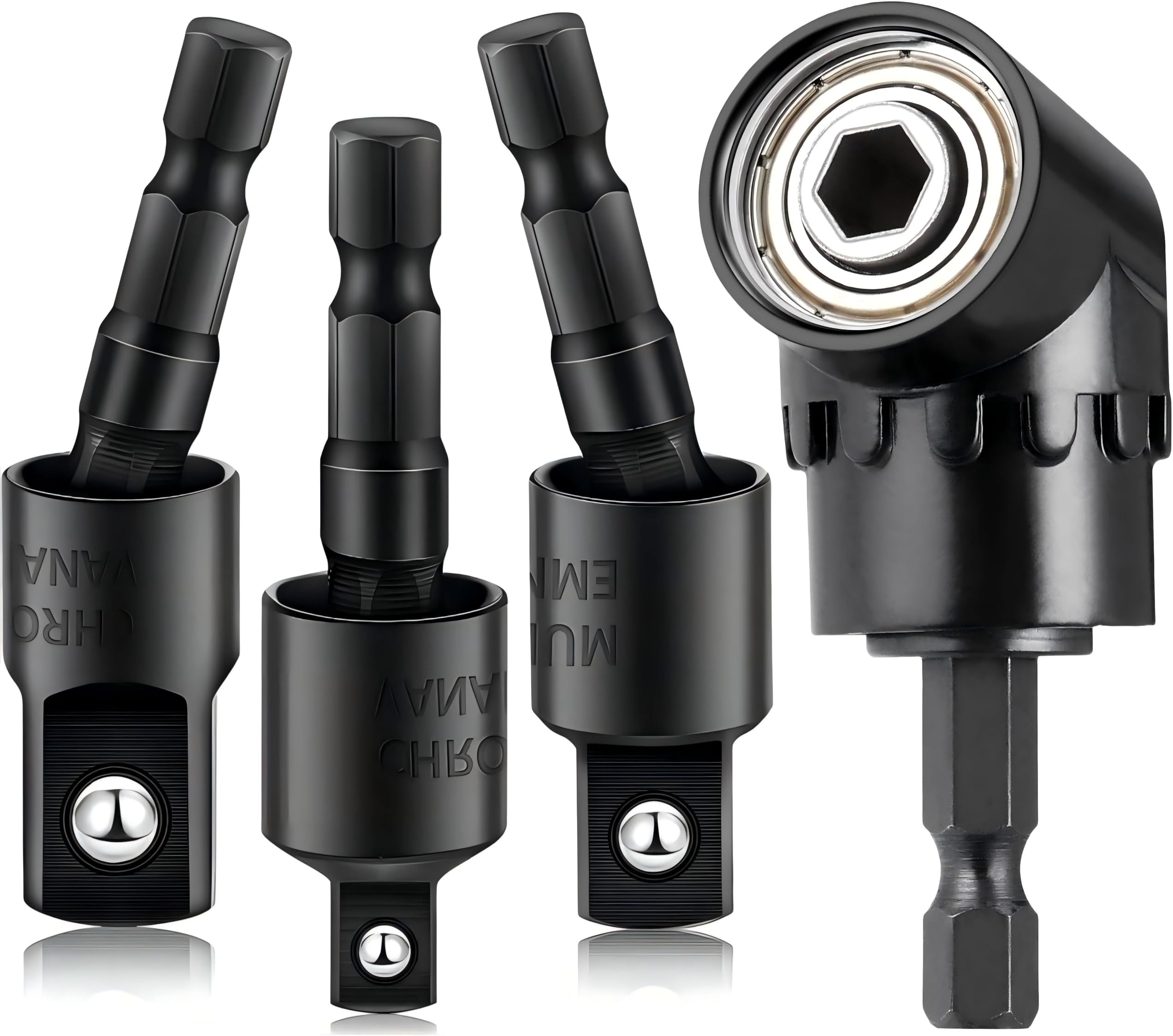 14 Pcs Flexible Drill Bit Extension Set 1/4 Inch Hex Shank Bendable ...