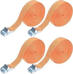 Amazon.com: 4 Pcs Adjustable Tie Down Ratchet Tie Straps - 1" x 16Ft ...
