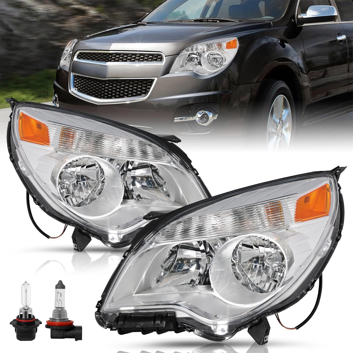 Amazon.com: TUSDAR Headlights Assembly Fit 2010-2015 Chevy Equinox ...