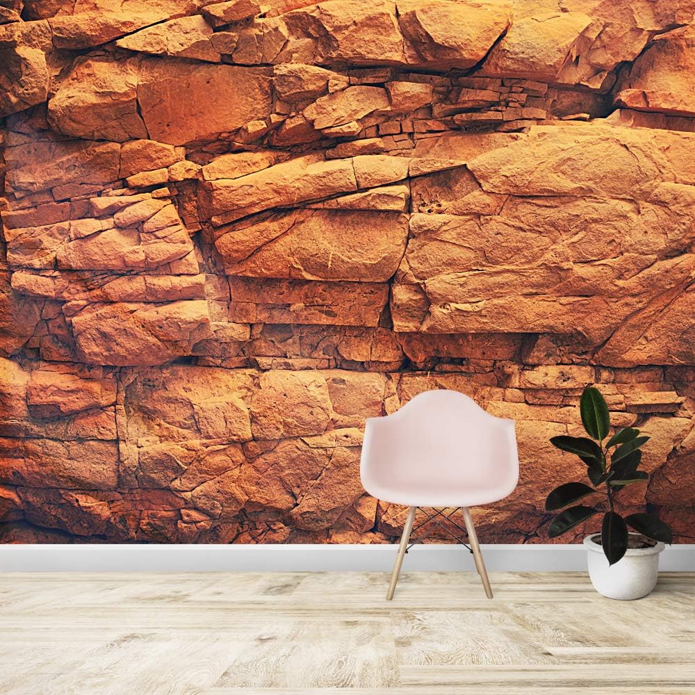wall26 Wall Mural Realistic Rock Background Removable Self-Adhesive ...