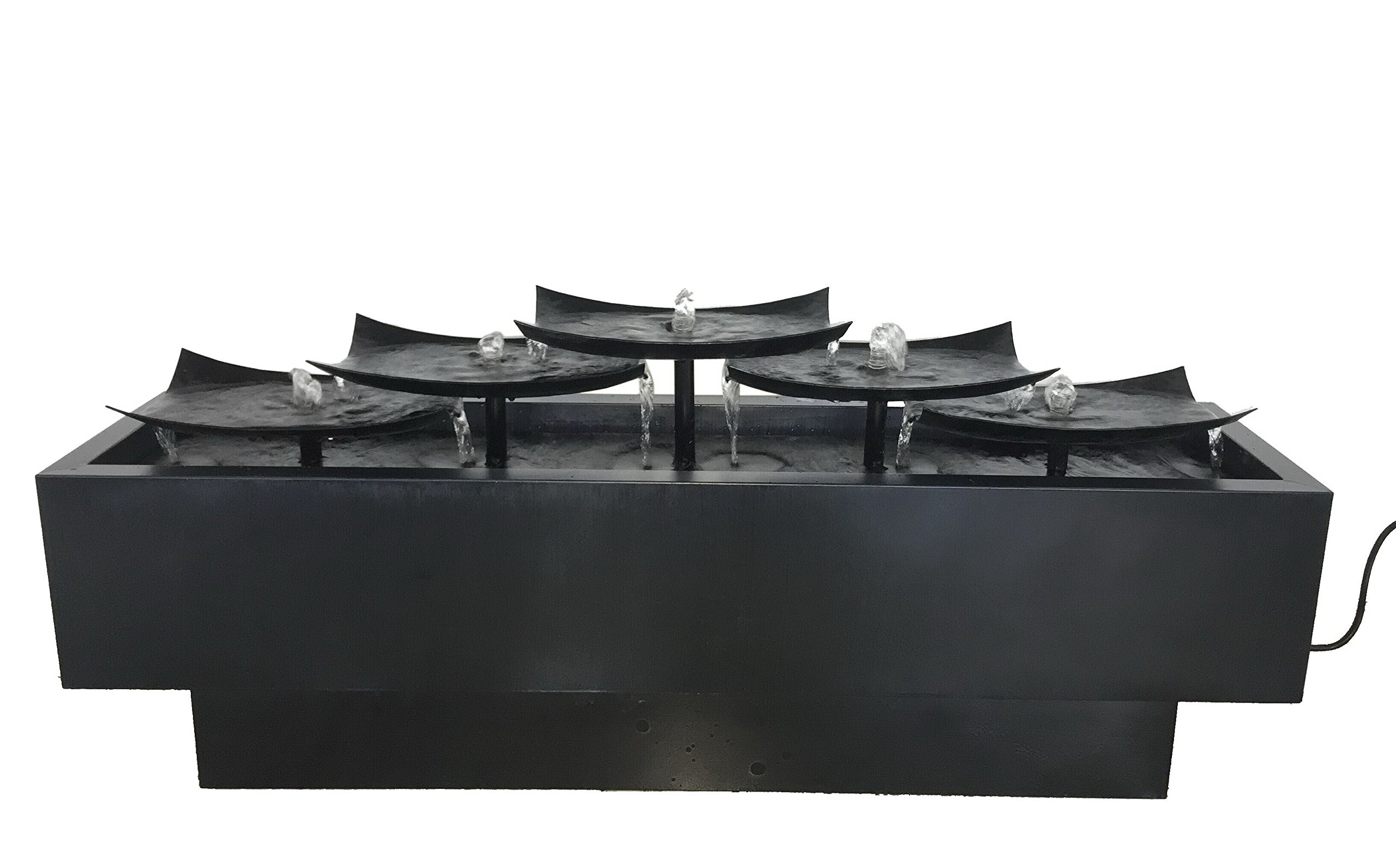 Amazon.com : Zinc Metal Multi Level Plates Fountain : Patio, Lawn & Garden