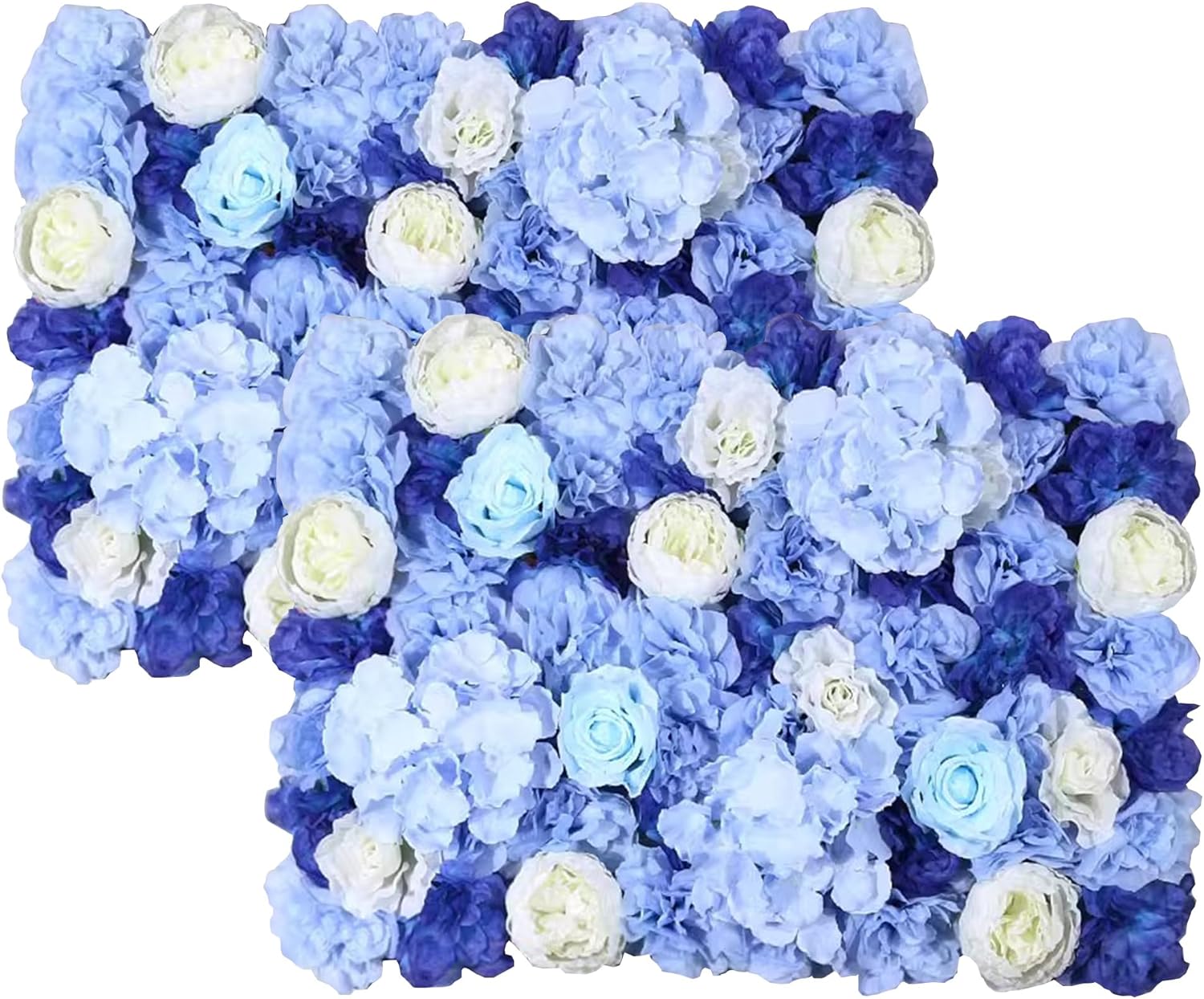 Amazon.com: SKVLF 2 Pack Artificial Flowers Wall Panels 24''x16''Fake ...