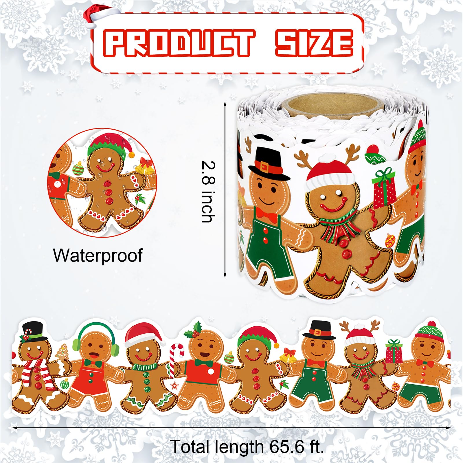 Snapklik.com : Leezead Christmas Gingerbread Bulletin Board Trim