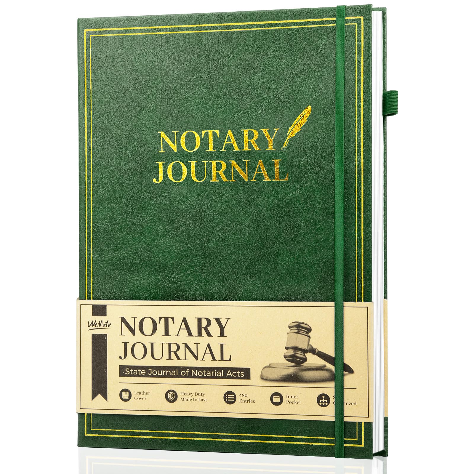 Amazon.com : WEMATE Notary Journal Log Book with 480 Record Entries, 12 ...