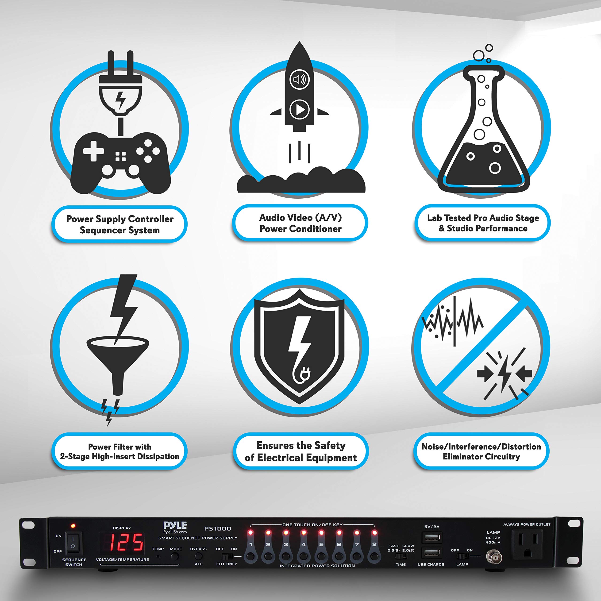 Stage & Studio Power Sequence Conditioner - Pro Audio AV Digital Power ...