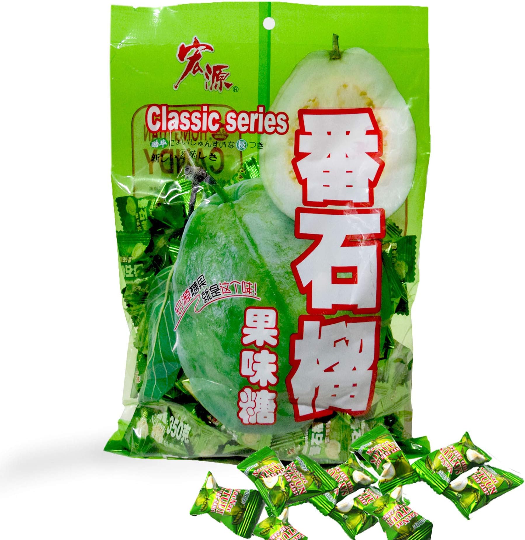 Amazon.com: Hong Yuan Green Apple Classic Series Dakeyi Candy 12.3 Oz ...