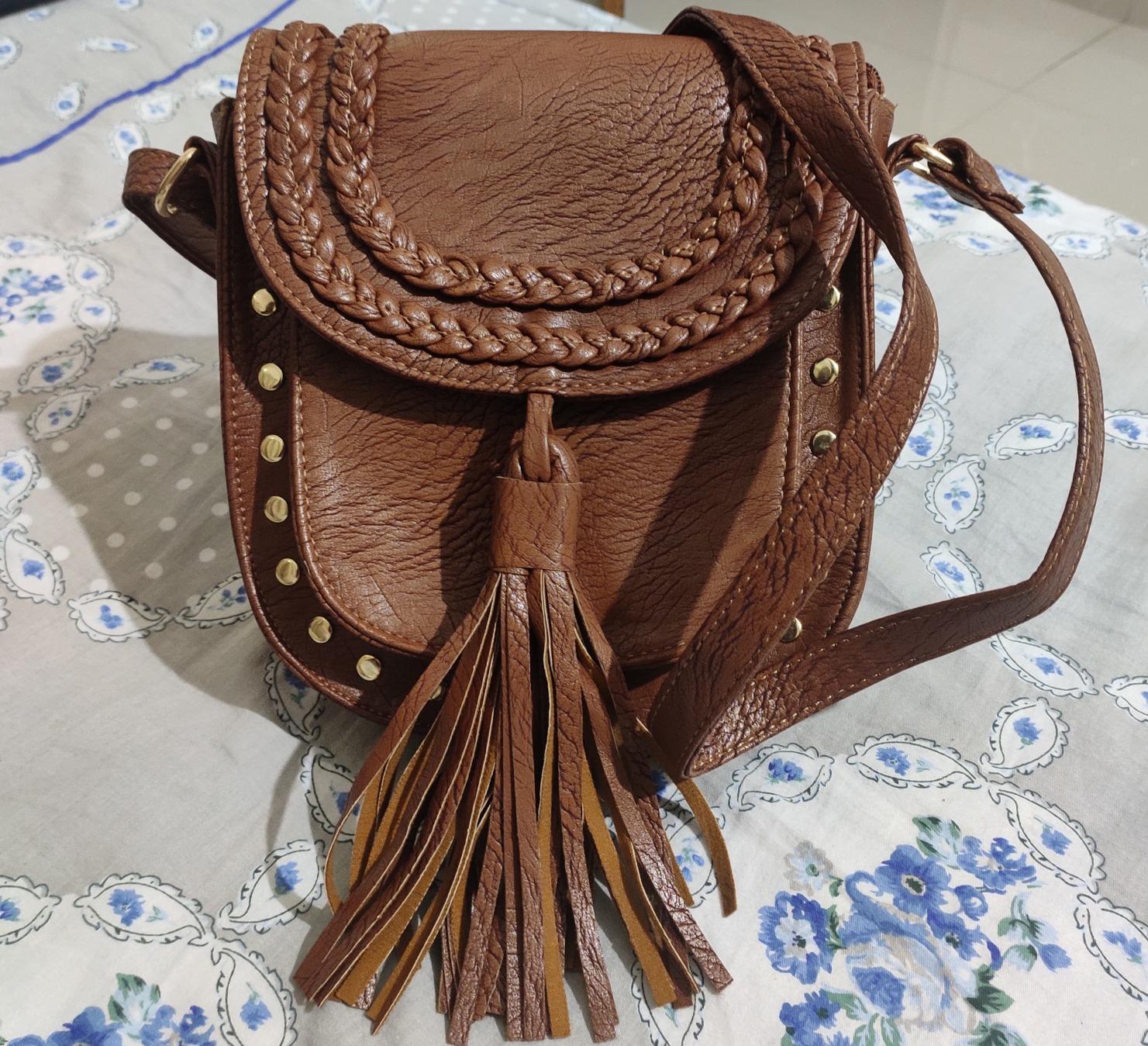 Lychee bags Women Pu Rust Sling Bag : Amazon.in: Fashion